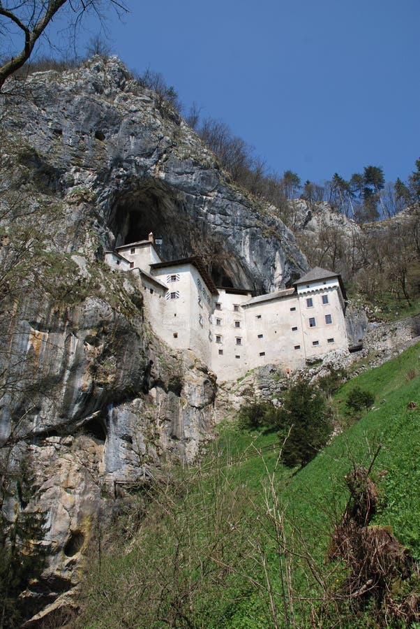 Looking Upwards To Predjama Grad, Slovenia Stock Image - Image of ...