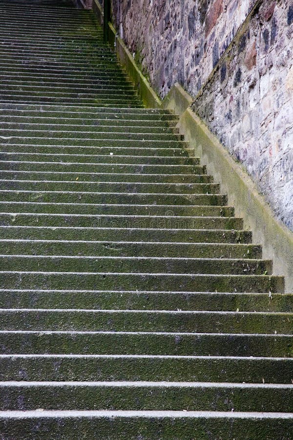 Stone Steps in Historic Part of Edinburgh Scotland Stock Image - Image ...