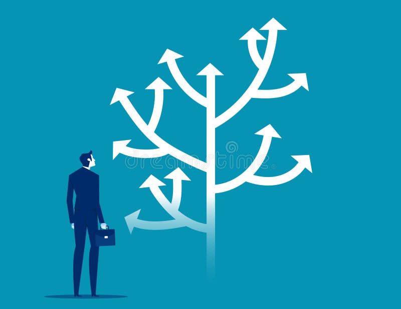 Looking for a Way To Direction a Profit Stock Vector - Illustration of ...