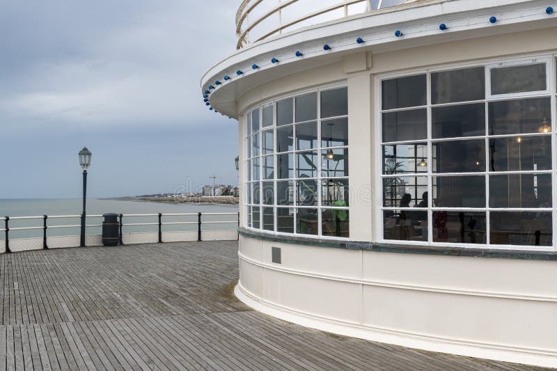 Looking West from the End or Worthing Pier Editorial Photo - Image of ...