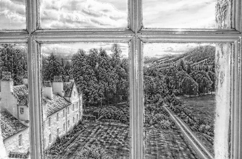 Looking through Window of Castle Stock Photo - Image of world, bricks ...