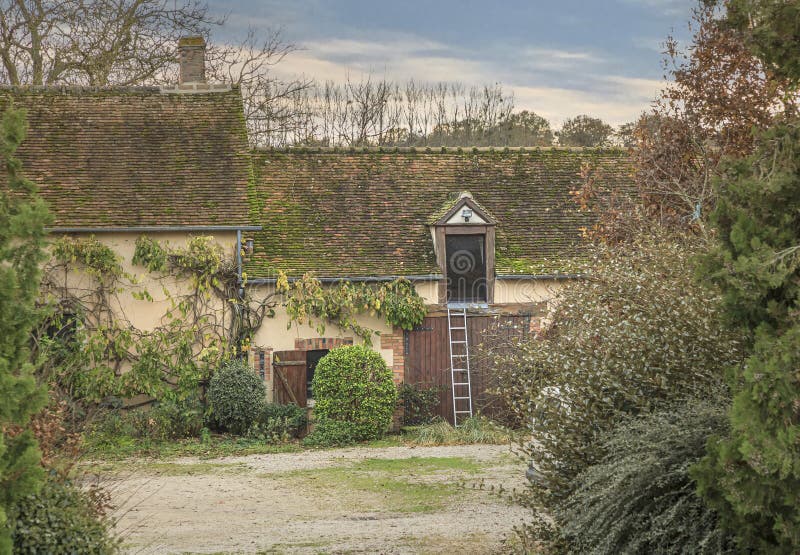Looking in the Yard of a French Farm Stock Image - Image of natural ...