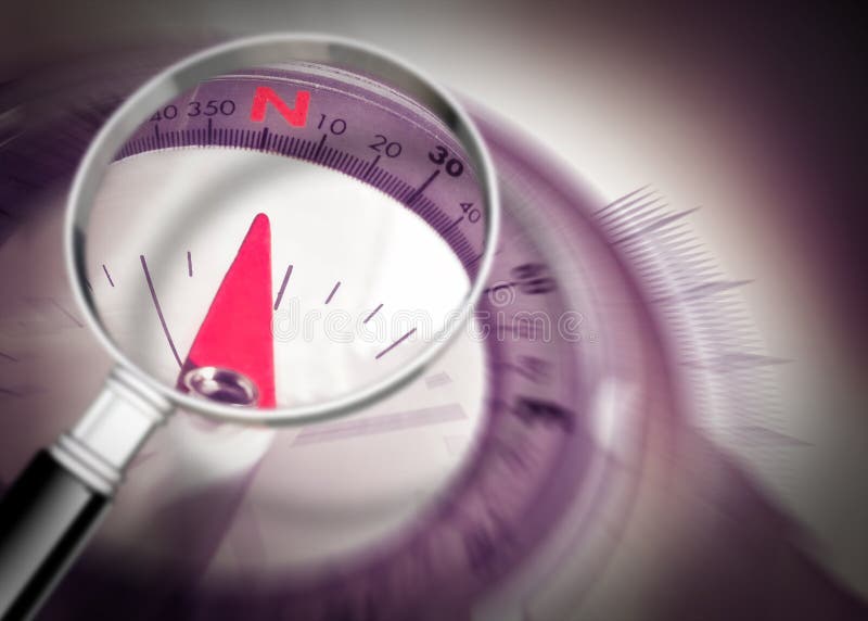 Looking for Your Direction - Concept Image with Compass Stock Photo ...