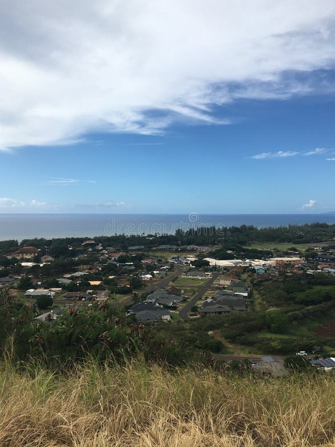 Lookout from above stock image. Image of lookout, kokee - 205987991