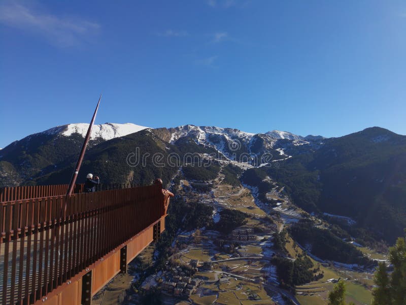 Lookout Roc Del Quer in Andorra Stock Photo - Image of principality ...