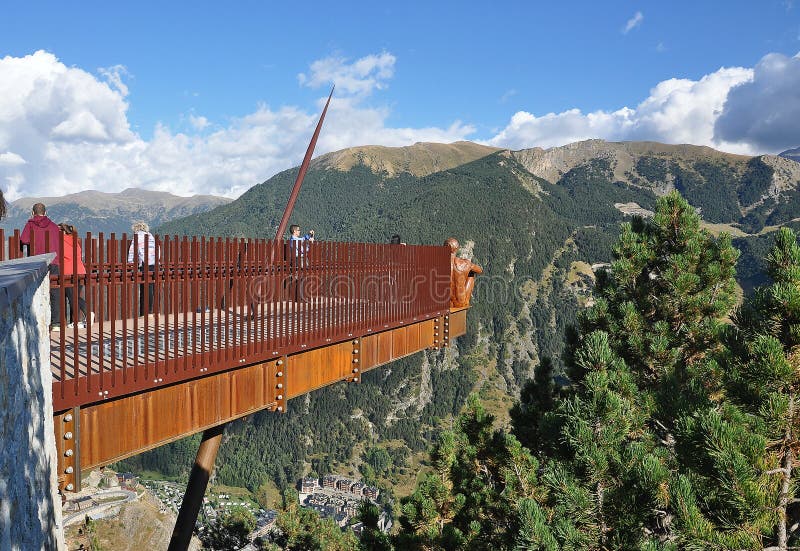 Lookout Roc del Quer editorial photo. Image of canillo - 78446441