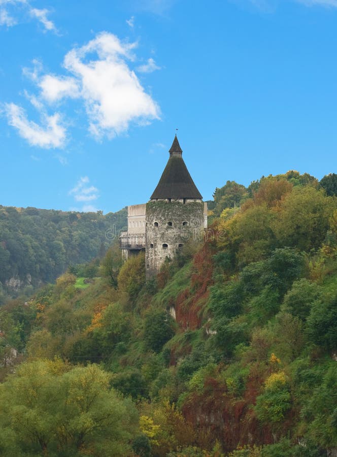 Ancient lookout tower stock photo. Image of castle, ukraine - 18189754