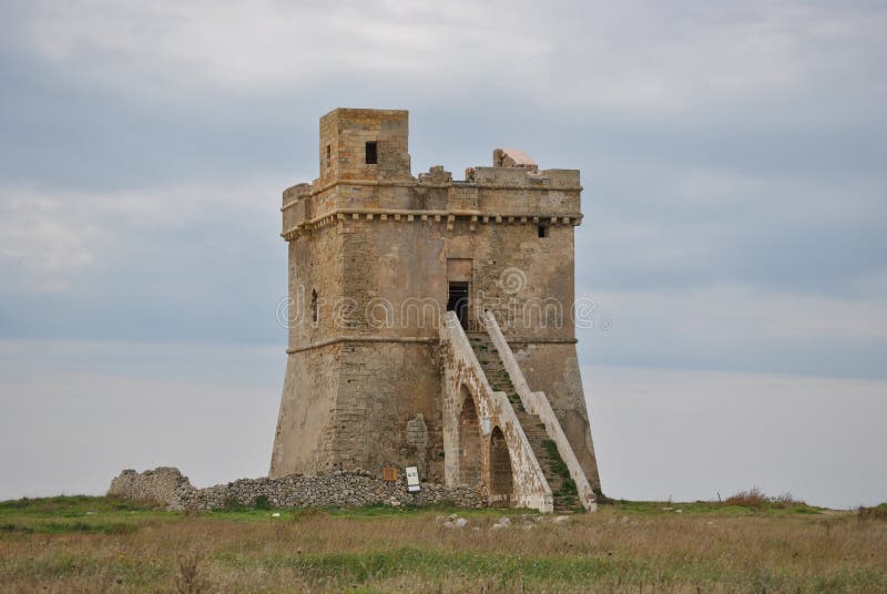 Lookout tower stock photo. Image of salento, squillace - 21672036
