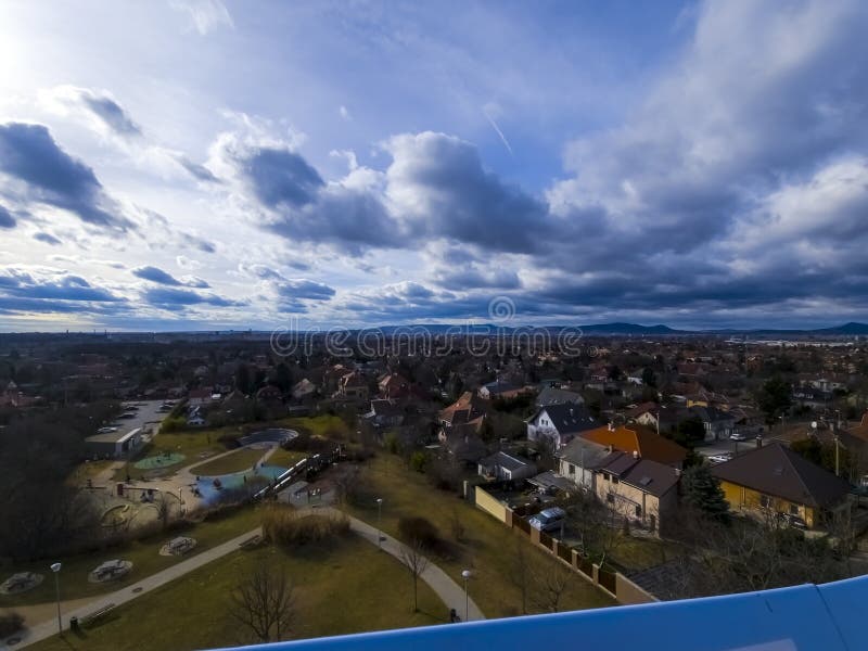 The Lookout Tower of Sashalom in Budapest Stock Photo - Image of pest ...