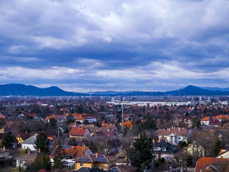 The Lookout Tower of Sashalom in Budapest Stock Image - Image of ...