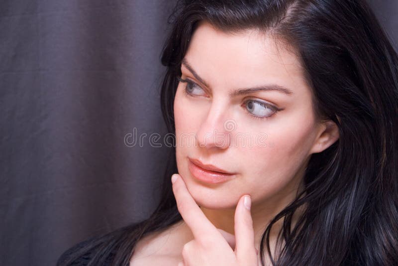 Looks interesting... stock image. Image of eyebrows, eyes - 502285