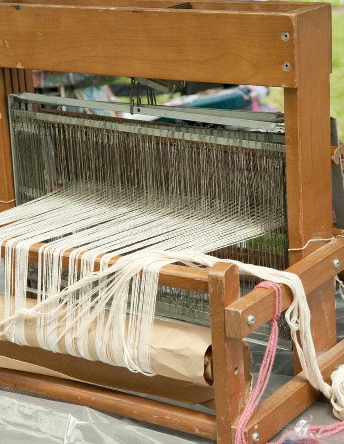 Loom stock image. Image of loom, white, string, rope - 15332319