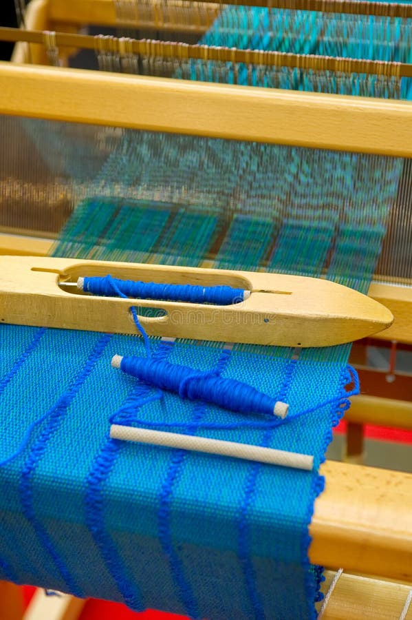 Old Fashioned Loom on Display at a Popular County Fair, Pennsylvania ...