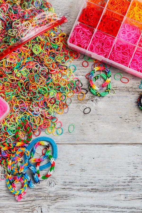 Loom bands stock image. Image of banding, looming, hobby - 45595141