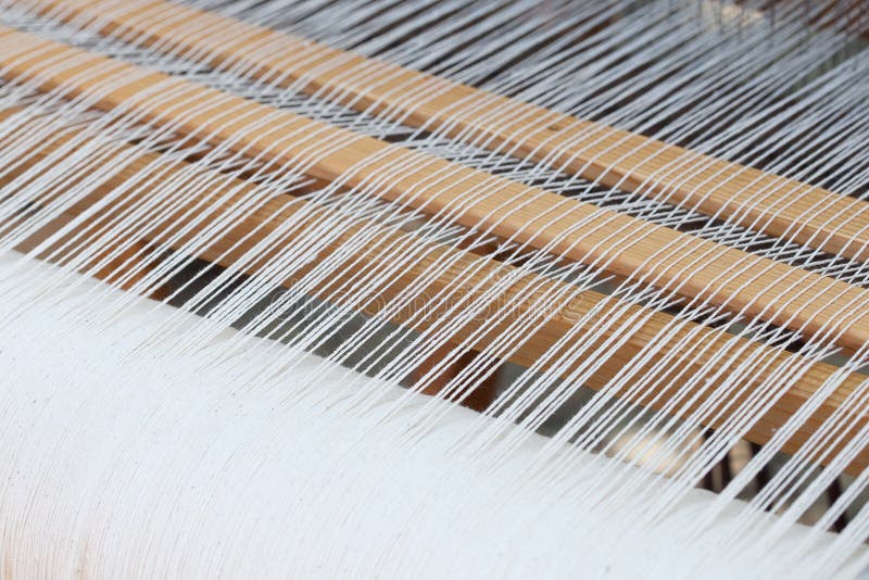 Traditional weaving loom stock image. Image of fabric - 46119703