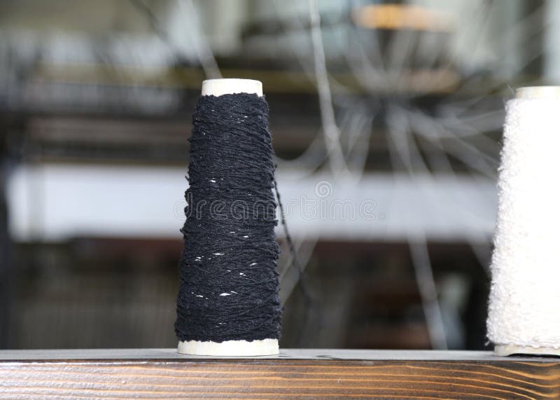 Loom for the Production of Fabrics with the Spool of Thread for Stock ...