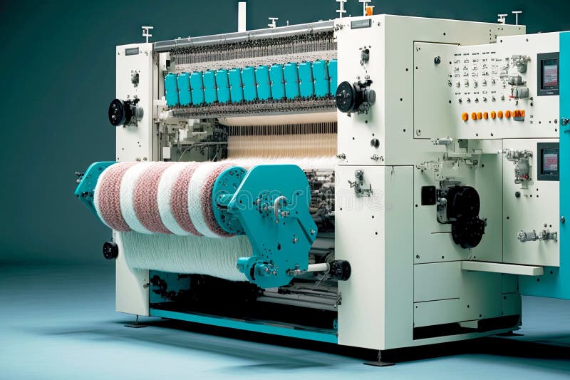 Loom for Production of Fabrics and Threads Textile Industry Stock ...