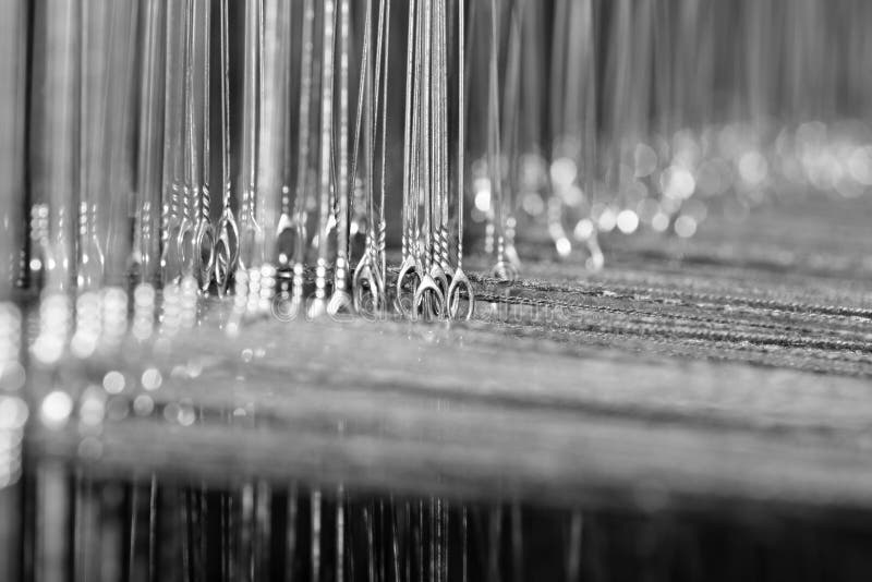 Loom Thread Micro, Closeup Shot Stock Image - Image of weaving, thread ...