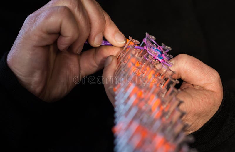 Looming stock photo. Image of multicolor, hobby, synthetic - 42043968