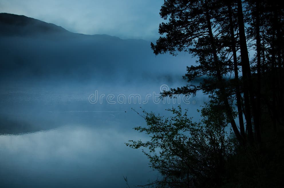Loon Lake BC stock image. Image of lake, rocky, mist - 22015495