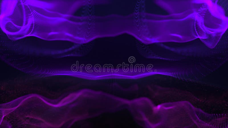 Loop Abstract Animation of Moving Liquid Fire Made of Smooth Lines and ...