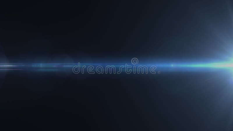 Loop Abstract Blue Optial Flare Light Shine from Middle Right Stock ...