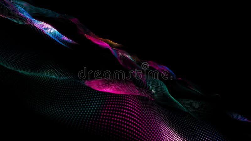 Loop Abstract Blurred Colorful Digital Wave Pattern Background Stock ...