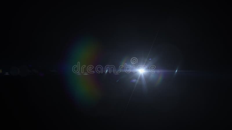 Loop Abstract Glow Multicolored Star Optical Lens Flare Light Stock ...