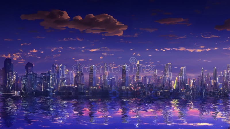 Animated Virtual Backgrounds Landscape Background Dark Sky and Stars ...