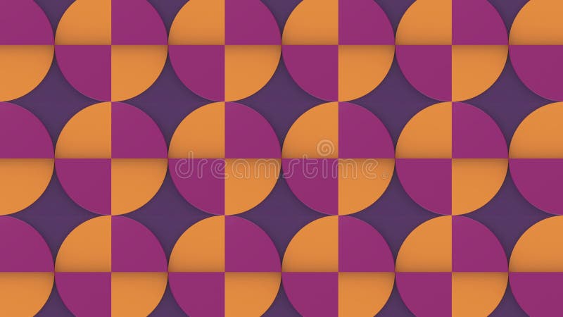 Loop Animation of an Abstract Geometric Pattern in an Op-art Style. 3d ...
