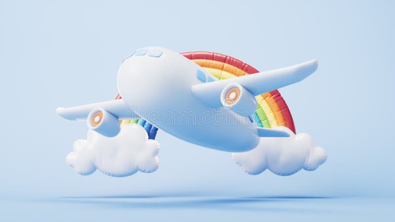 Airplane cartoon element stock footage. Video of graphics - 191708866