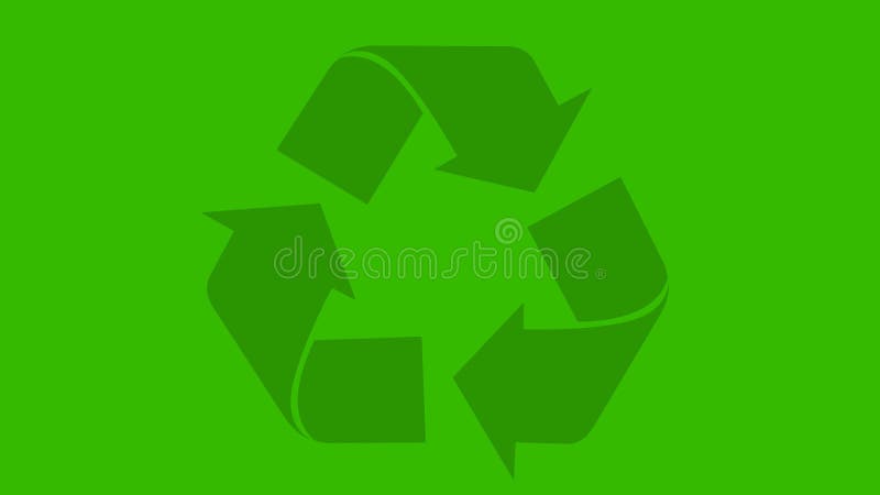 Loop Animation of the Black Recycling Icon Stock Video - Video of ...