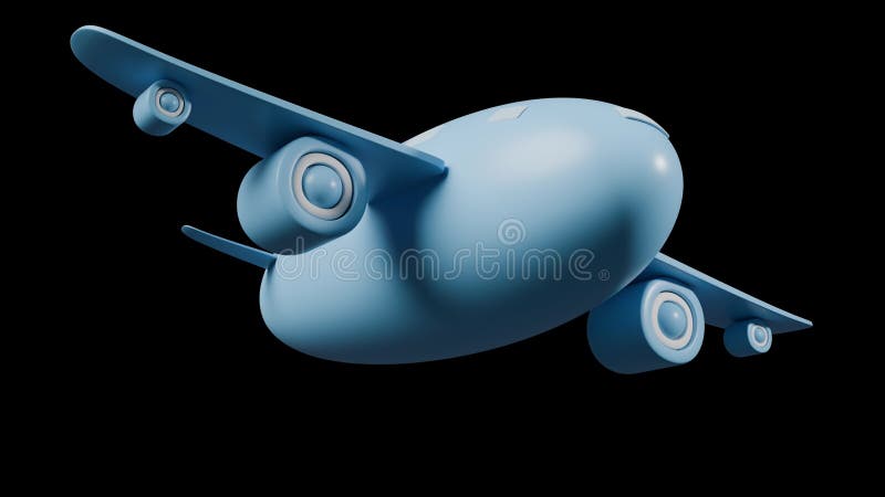 Loop Animation of a Cartoon Plane Stock Video - Video of logo, line ...