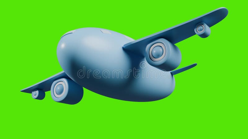 Loop Animation of a Cartoon Plane Stock Video - Video of aircraft ...