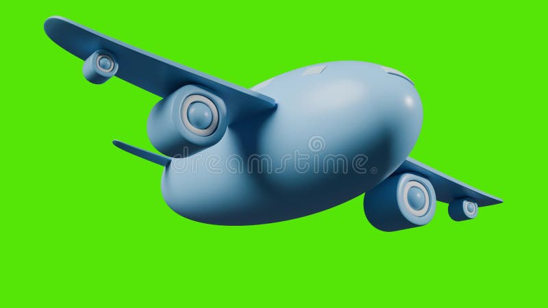 Loop Animation of a Cartoon Plane Stock Video - Video of flying ...
