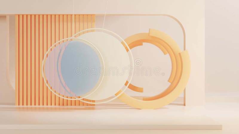 Loop Animation of 3d Geometric Space Background, 3d Rendering Stock ...
