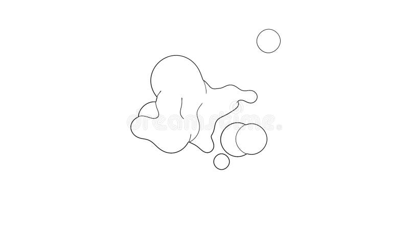 A Loop Animation of Droplets Floating Around Stock Video - Video of ...