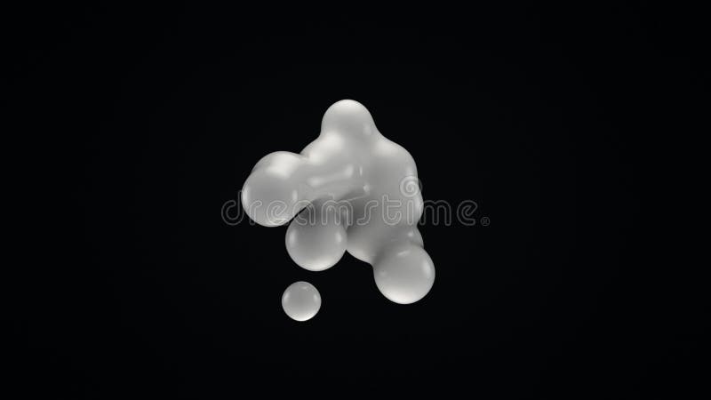 A Loop Animation of Droplets Floating Around Stock Video - Video of ...