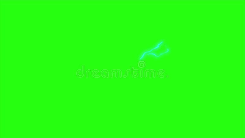 Loop Animation Electric with Comic Style on Green Screen Background ...