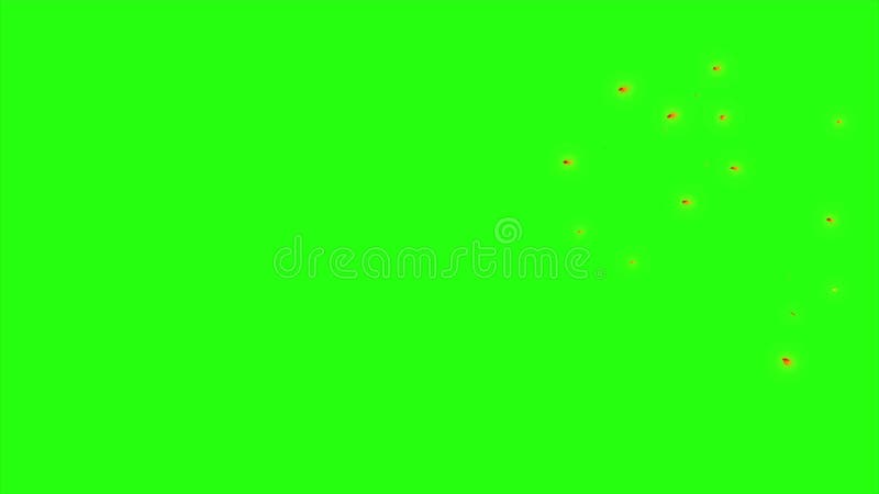 Loop Animation Smoke On Green Screen Background Stock Footage Video