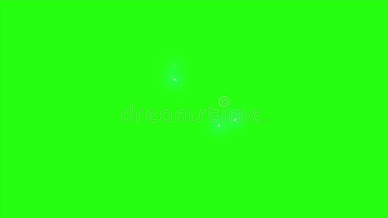 Loop Animation Lightning on Green Screen Background Stock Footage ...