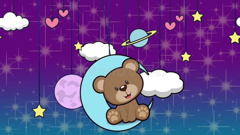 LOOP ANIMATION, LULLABY BACKGROUND.AUTHOR S ANIMATION Stock Footage ...