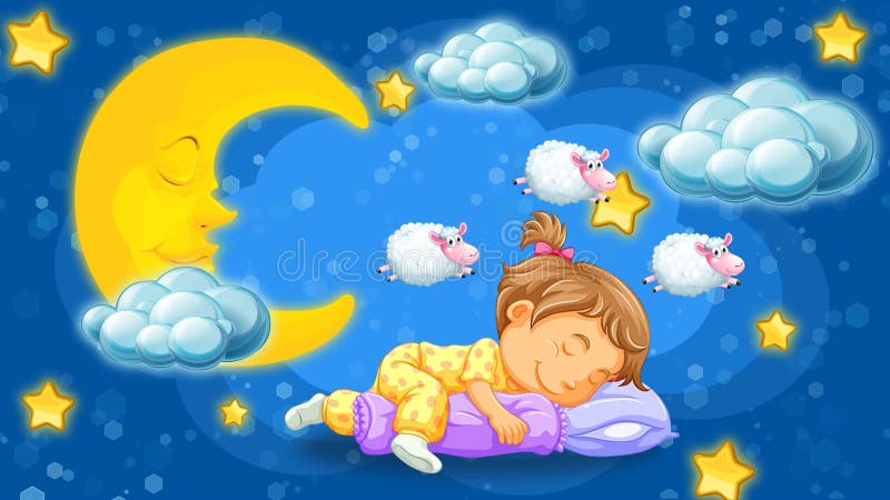 LOOP ANIMATION, LULLABY BACKGROUND.AUTHOR S ANIMATION Stock Footage ...