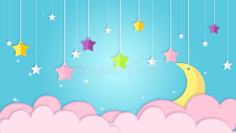 LOOP ANIMATION, LULLABY BACKGROUND.AUTHOR S ANIMATION Stock Footage ...