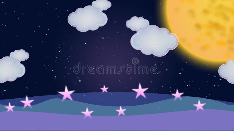 LOOP ANIMATION, LULLABY BACKGROUND.AUTHOR S ANIMATION Stock Footage ...