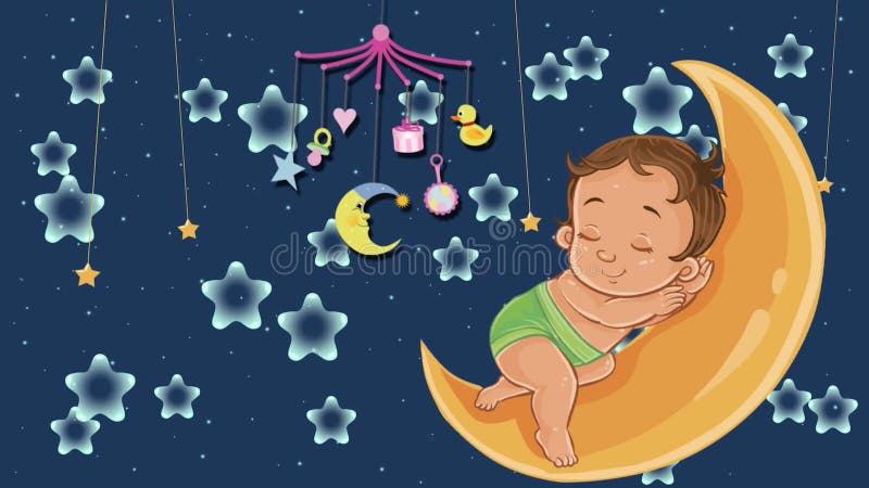 LOOP ANIMATION, LULLABY BACKGROUND.AUTHOR S ANIMATION Stock Footage ...