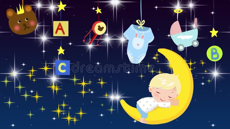 LOOP ANIMATION, LULLABY BACKGROUND.AUTHOR S ANIMATION Stock Video ...