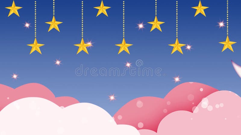 LOOP ANIMATION, LULLABY BACKGROUND.AUTHOR S ANIMATION Stock Footage ...