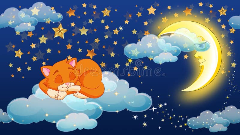 LOOP ANIMATION, LULLABY BACKGROUND.AUTHOR S ANIMATION Stock Video ...