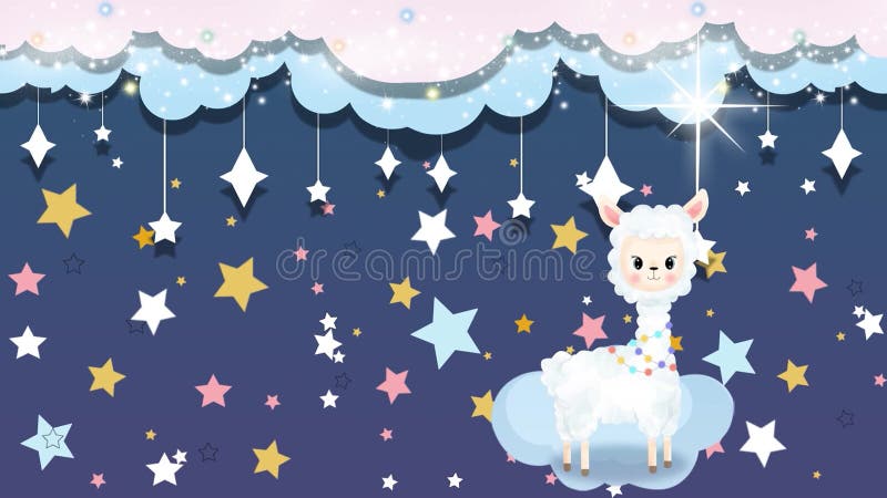 LOOP ANIMATION, LULLABY BACKGROUND.AUTHOR S ANIMATION Stock Video ...